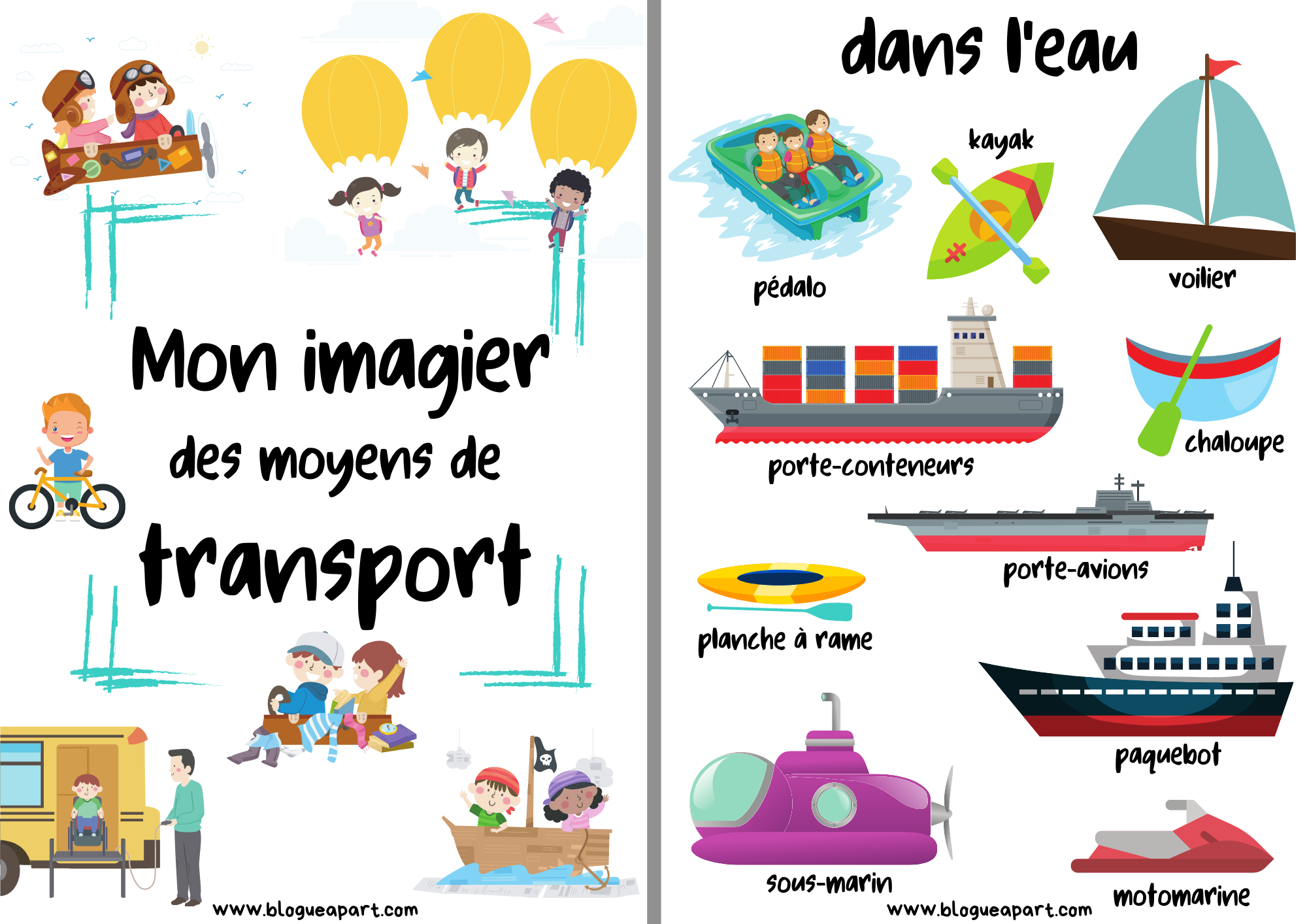 Mes imagiers - Blogue à part