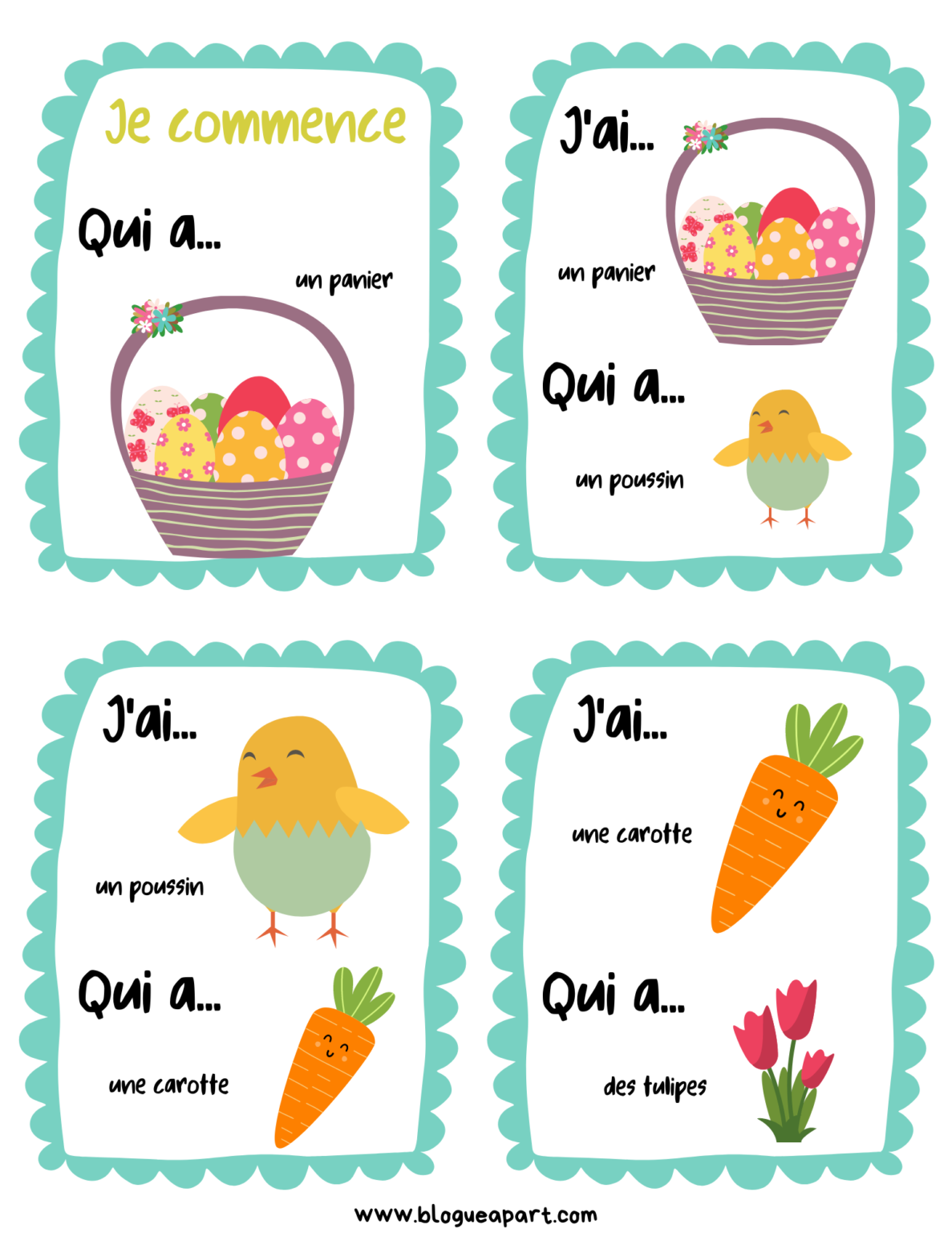 Mes activités pour Pâques - Blogue à part